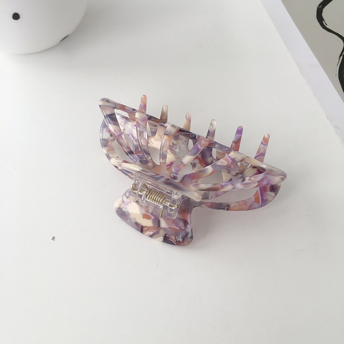 Tortoise Claw French Retro Hair Claws Acetate Hair | Etsy