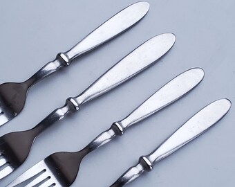 Cambridge TOWNHOUSE Stainless 4 Dinner Forks SATIN Flatware - Etsy
