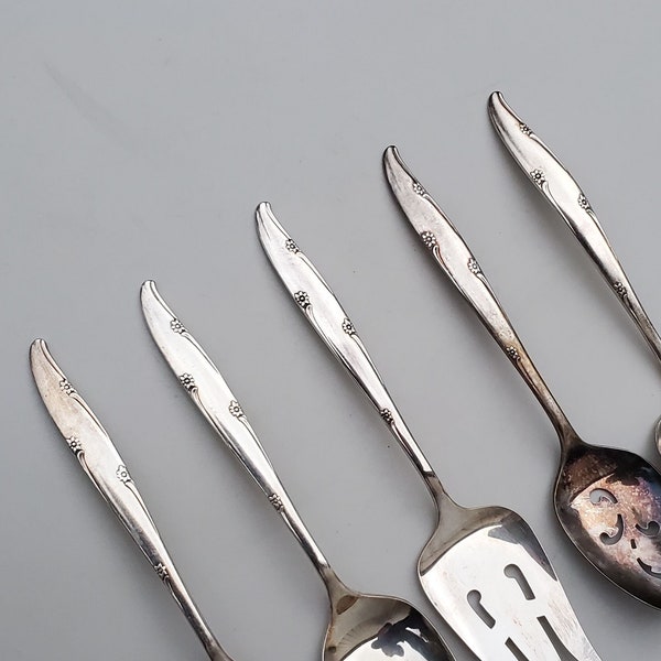 Community Silverware With Flower Design - Etsy