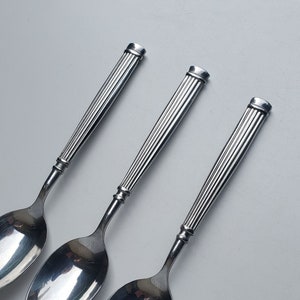 Hampton Silversmiths Avignon 2 - Set of 3 Soup Spoons - Glossy Finish ...