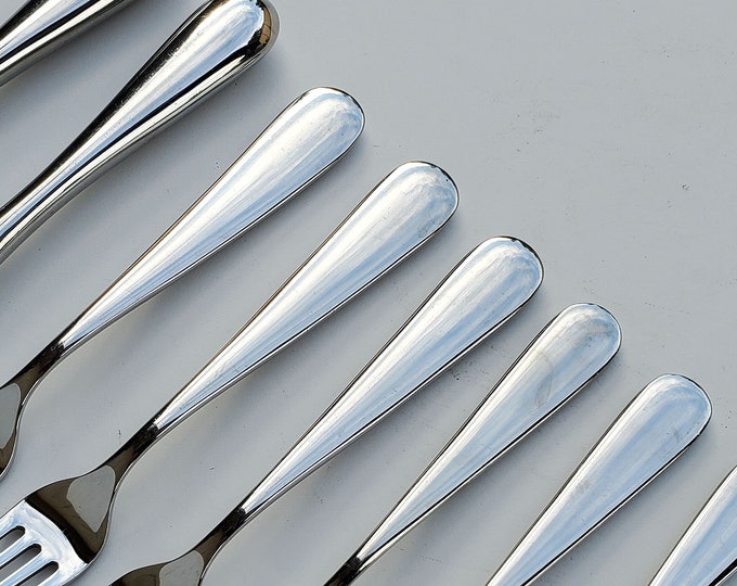 Yamazaki Morrison Stainless Flatware Set of 8 Pieces - 3 Dinner Forks ...