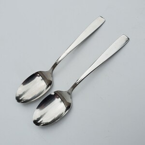 Oneida Accent Pattern Flatware - Set of Two Large Serving Spoons ...