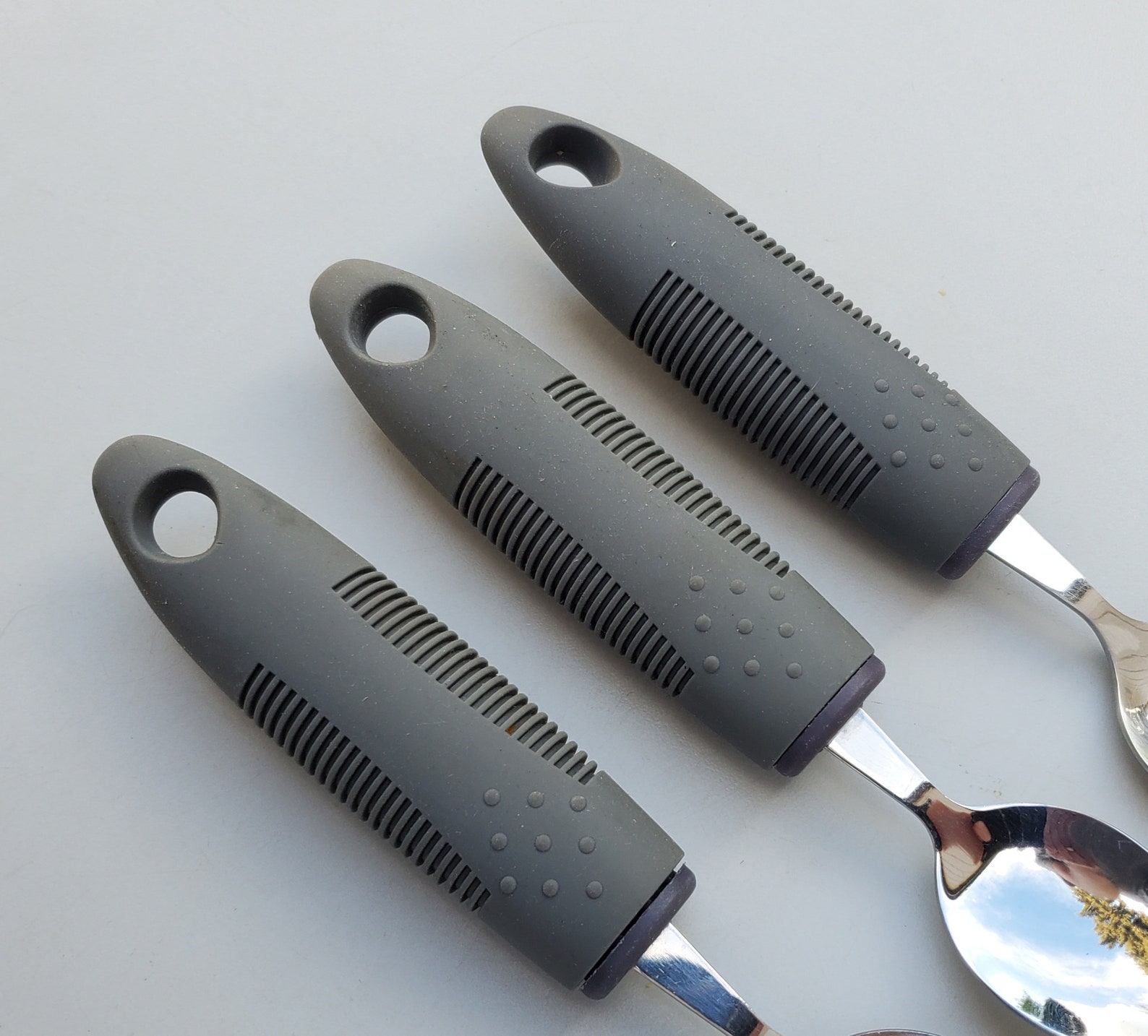 Adaptive Spoon Set - Set of 3 Spoons - Sure Grip Oversized Handles ...