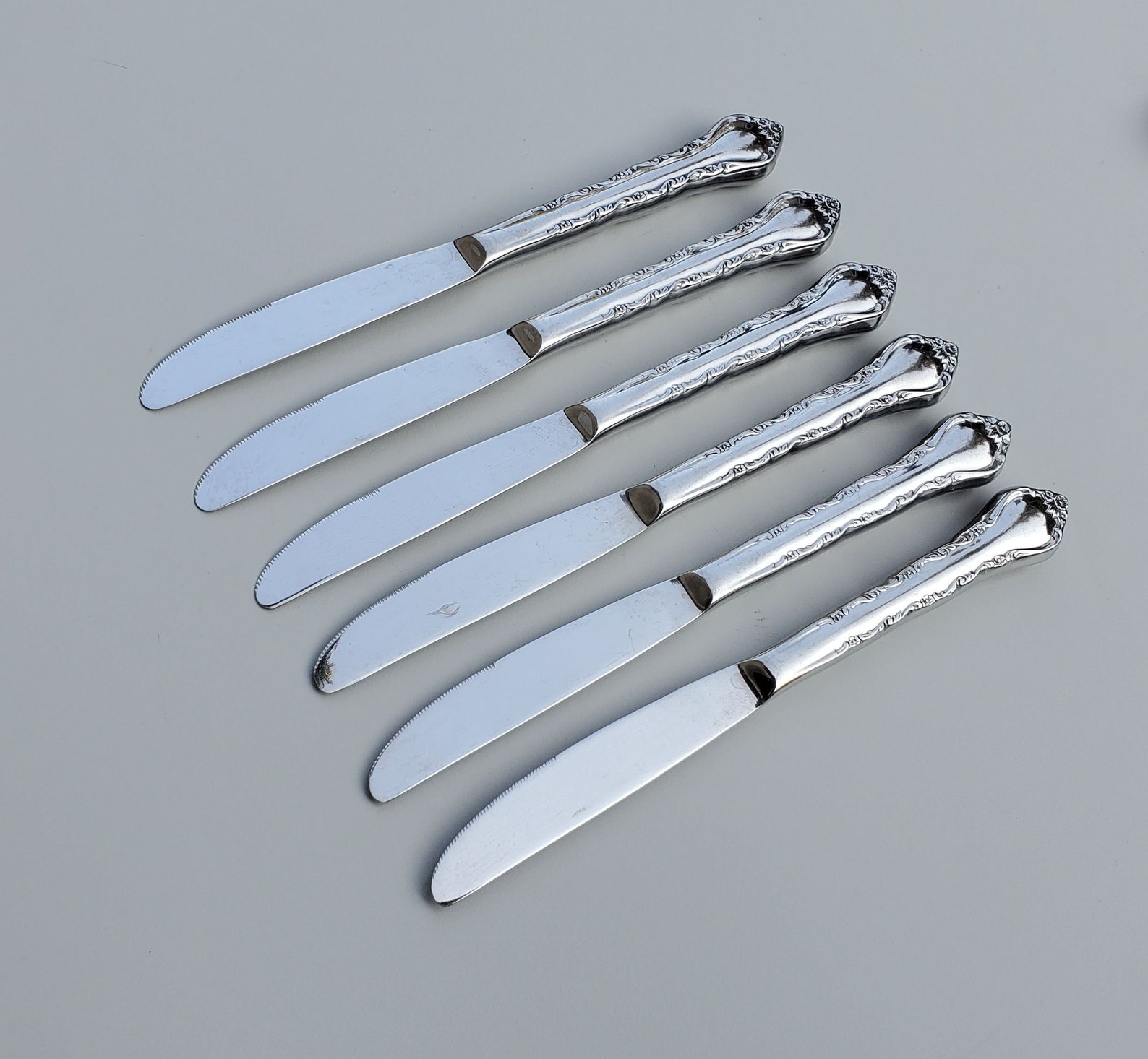 Oneida Ltd 1881 Wm Rogers Stainless Arbor Rose Pattern - Set of 6 ...