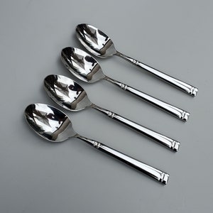 Mikasa Forged Stainless Steel - MIS60 Pattern - Set of 4 Soup Spoons ...