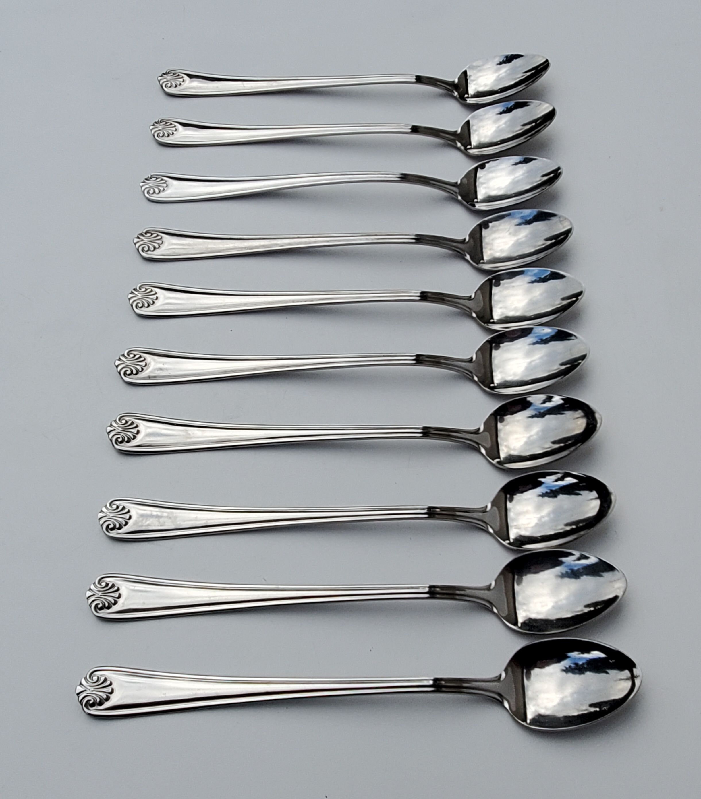 Cambridge Stainless Victoria Pattern Set of 10 Iced Tea Spoons - Etsy