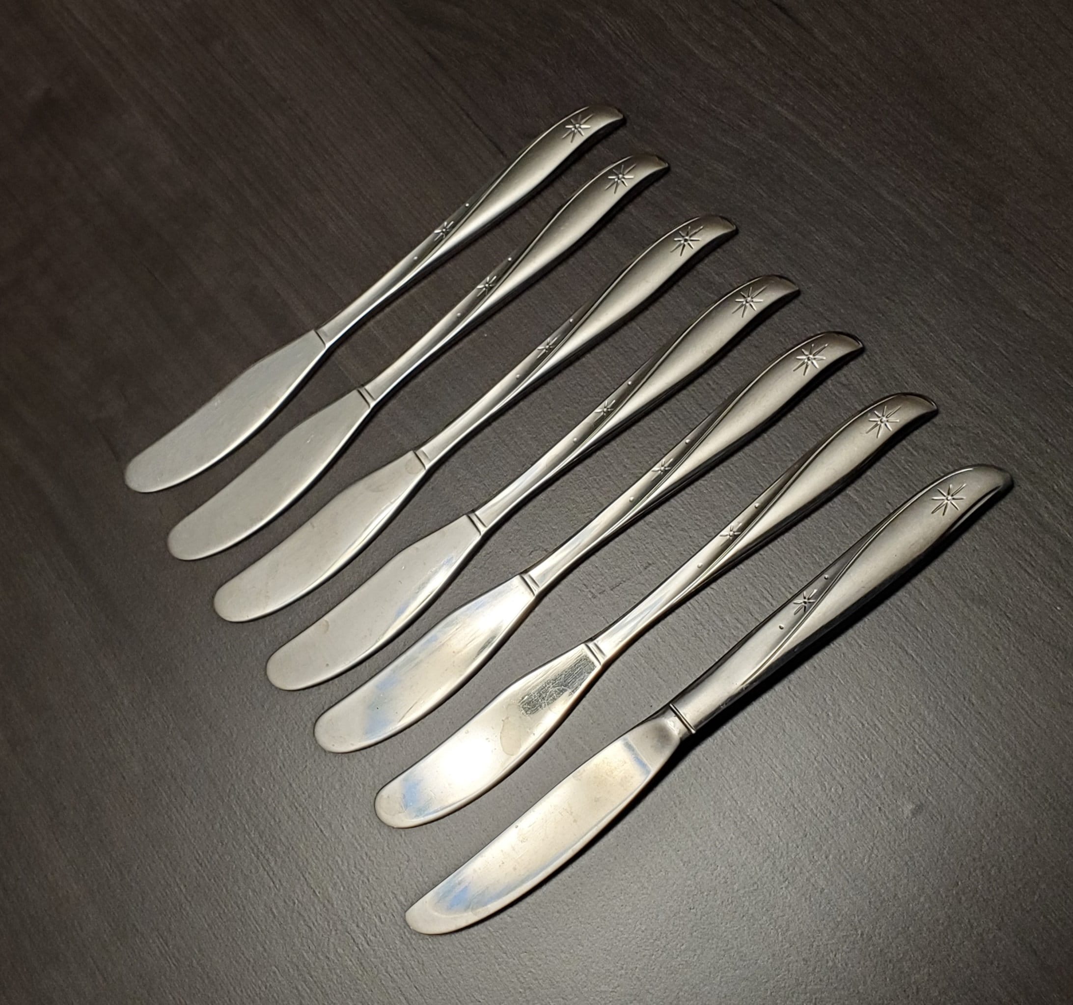 Oneida Twin Star Stainless Flat Handle Butter Spreader Knife - Etsy