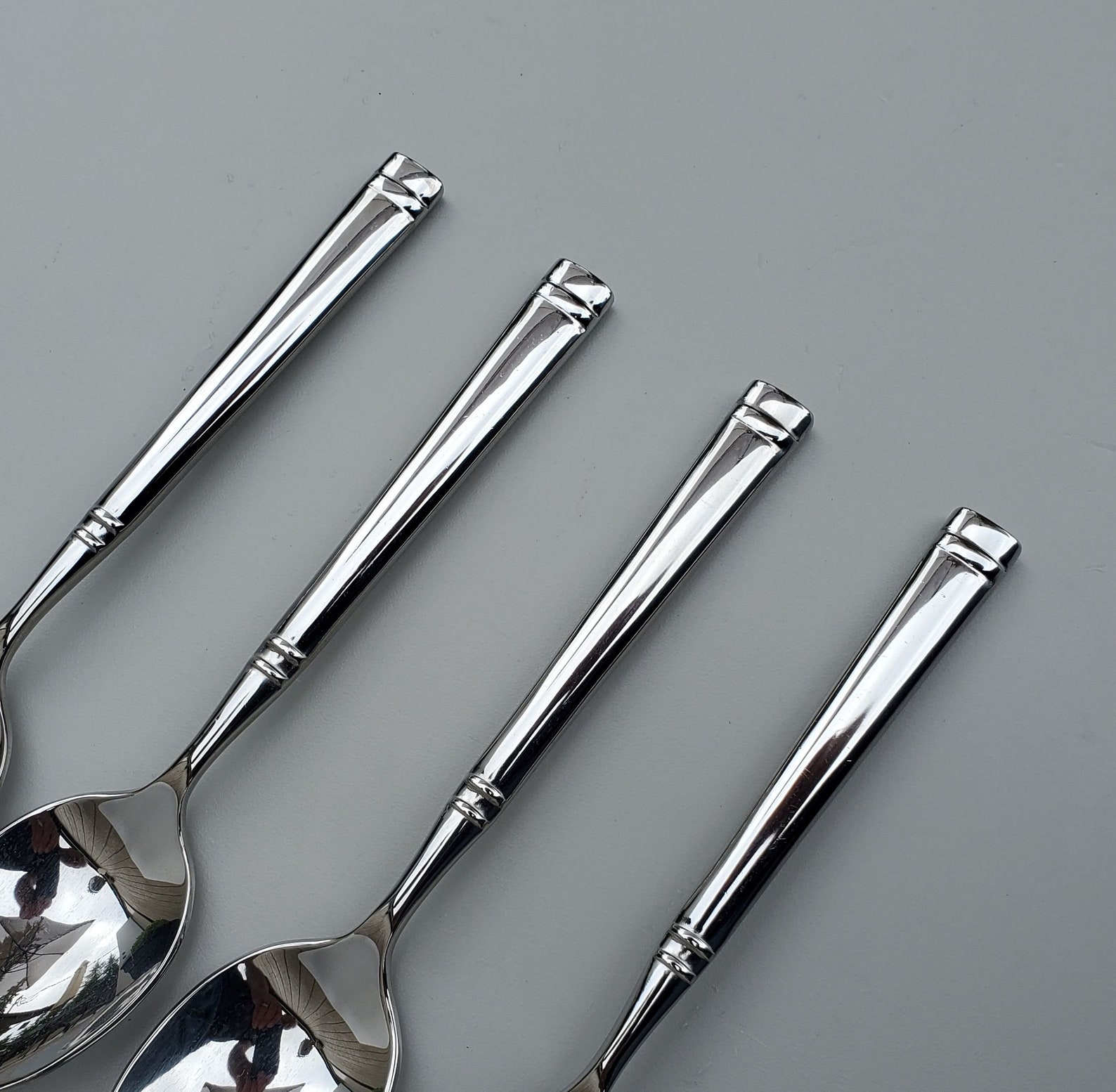 Mikasa Forged Stainless Steel - MIS60 Pattern - Set of 4 Soup Spoons ...