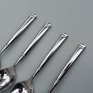 Mikasa Forged Stainless Steel - MIS60 Pattern - Set of 4 Soup Spoons ...