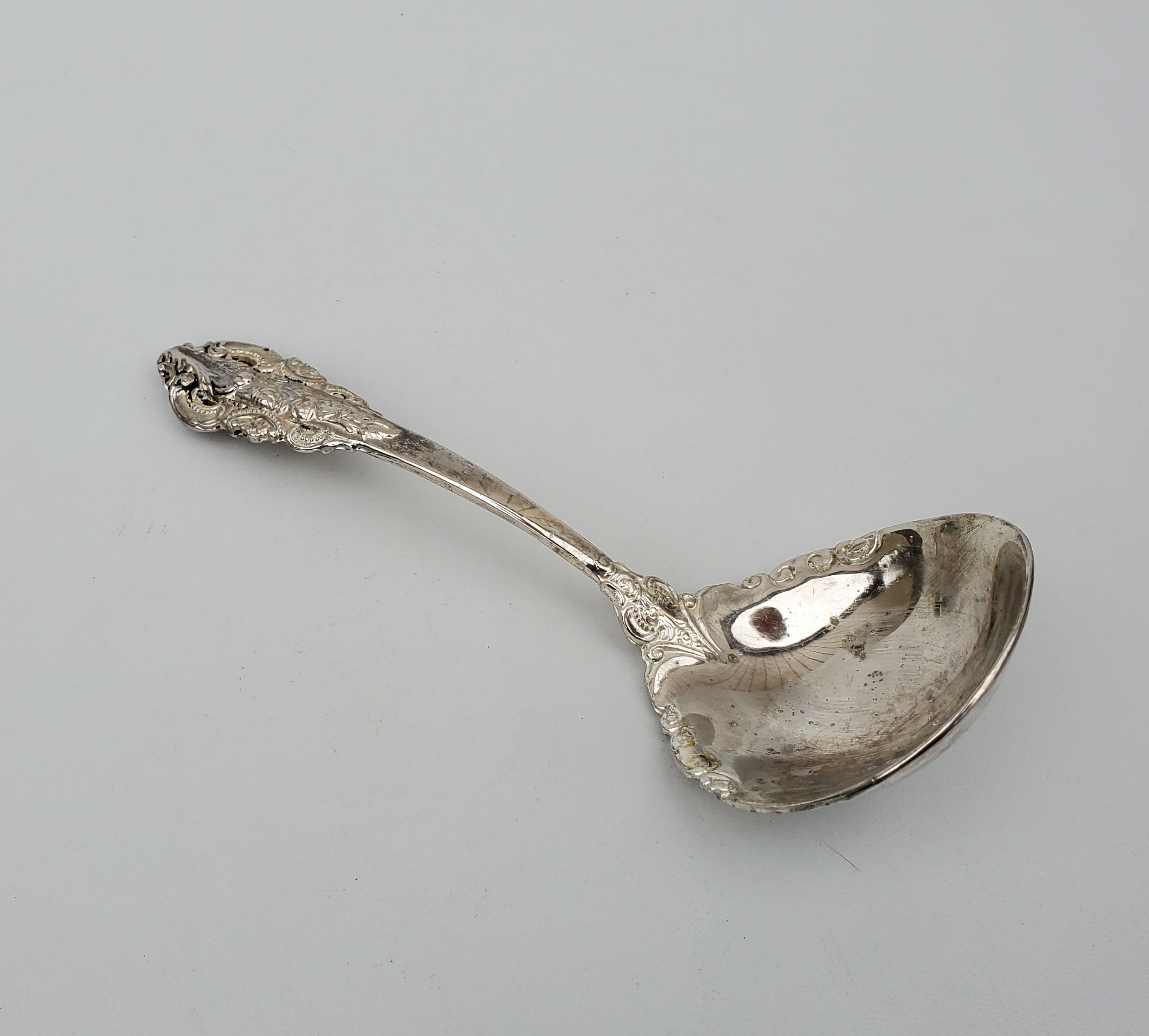 Godinger Silverplate Baroque Pattern - Gravy Ladle - Ornate Handle ...
