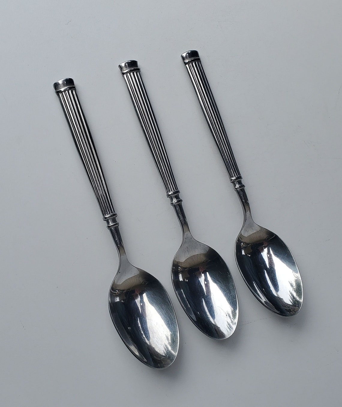 Hampton Silversmiths Avignon 2 Set of 3 Soup Spoons Glossy - Etsy