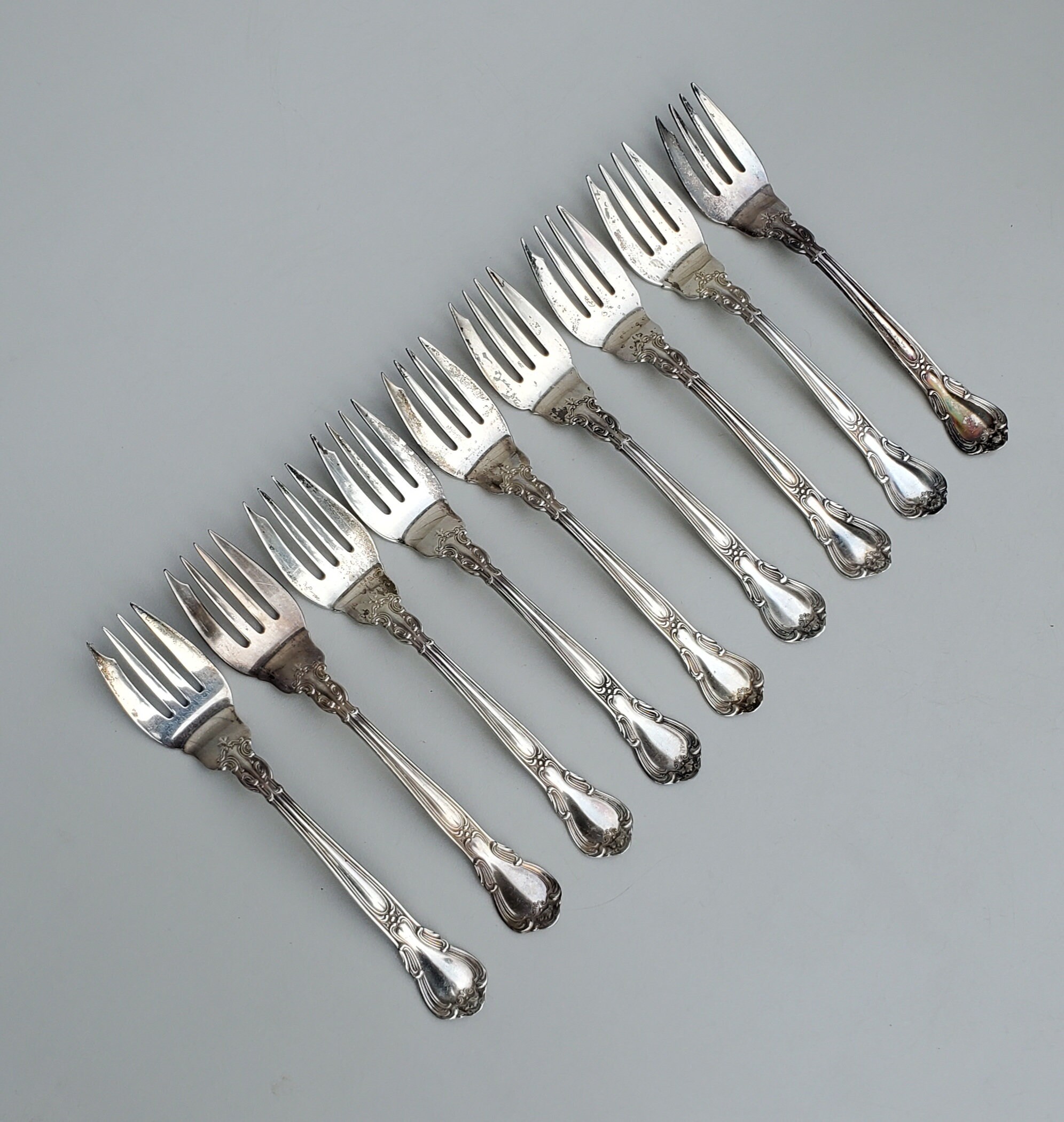 Gorham Sterling Chantilly Pattern Set of 9 Sterling Silver - Etsy