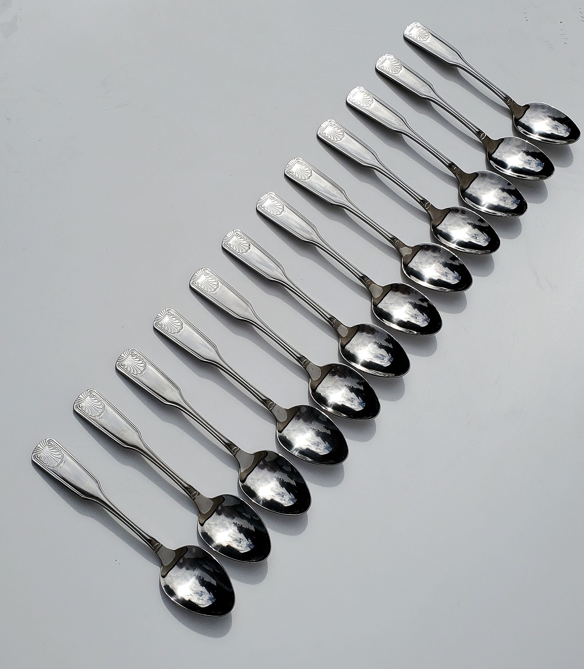 Restaurant Essentials Shell Design Soup Spoon Set 12 Soup - Etsy