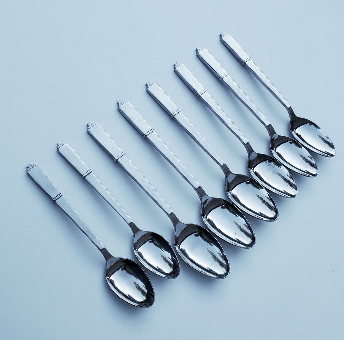 Stanley Roberts Stuart 1 SRI Set of 8 Spoons 6 Soup Spoons 2 Teaspoons ...