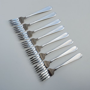 Oneida Flight Reliance Stainless Flatware - Set of 8 Salad Forks ...