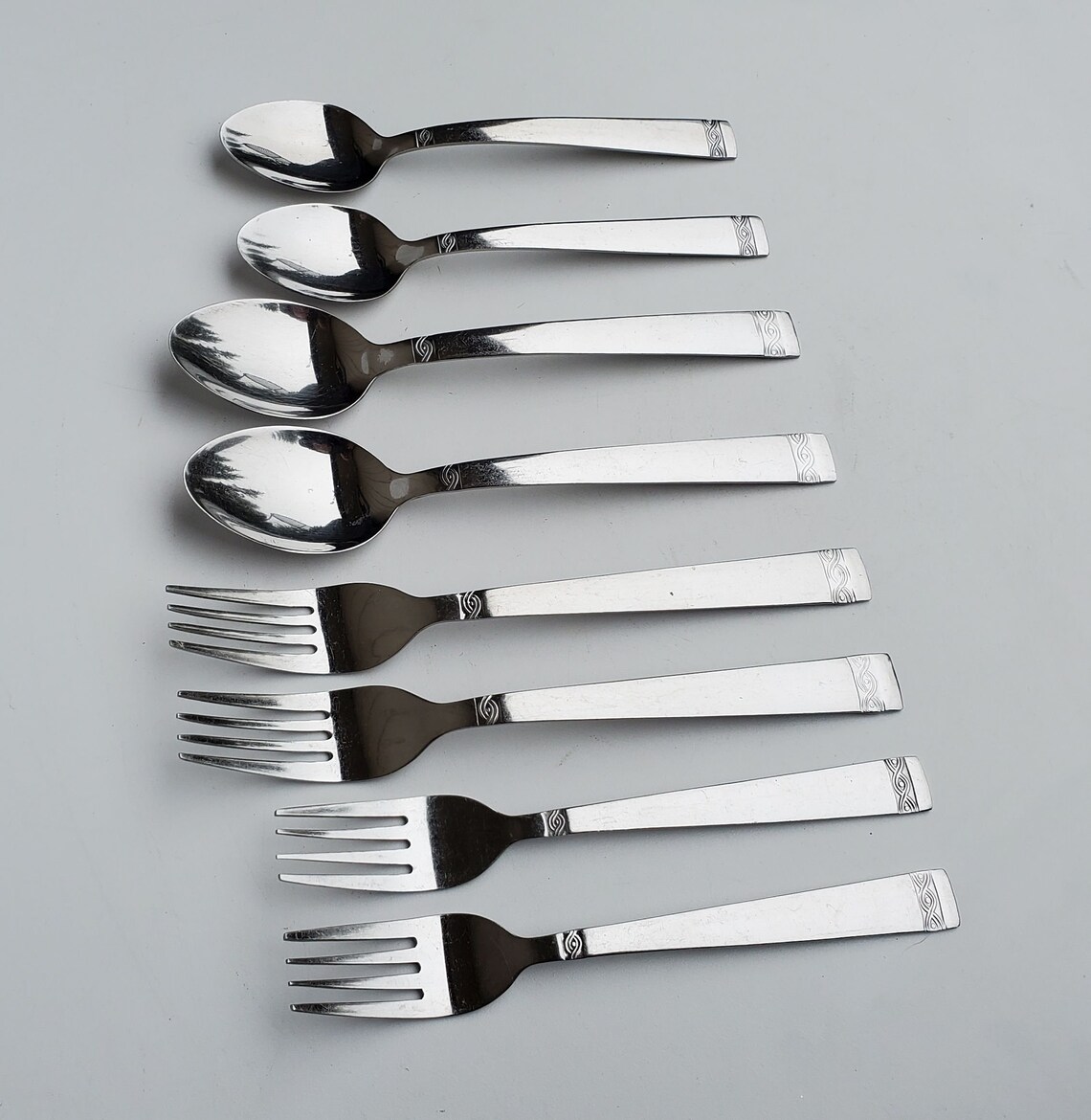 Cambridge Stainless Danielle Pattern Flatware - Mixed Lot of 8 Pieces ...