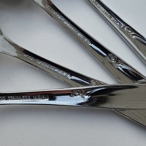 Kenwood Stainless Forever Rose Pattern - Set of 4 Spoons - 3 Soup ...