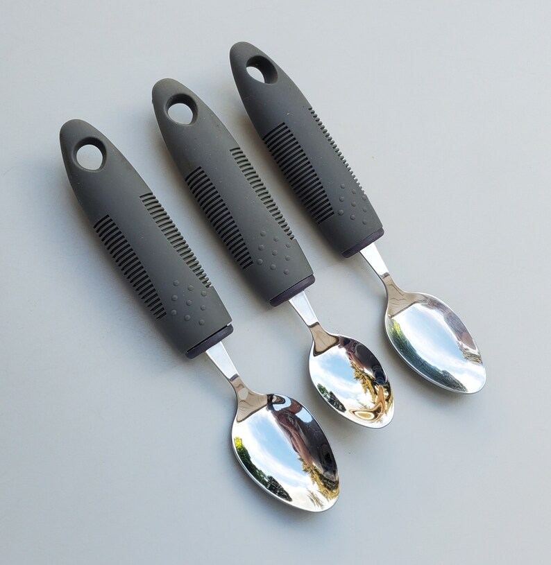 Adaptive Spoon Set - Set of 3 Spoons - Sure Grip Oversized Handles ...
