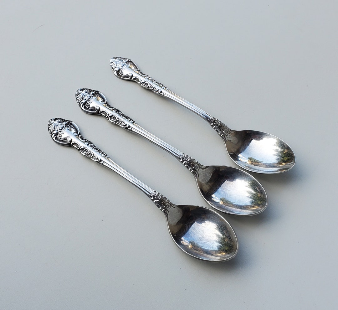 National Stainless Sonora Pattern - Set of 3 Soup Spoons - Glossy ...