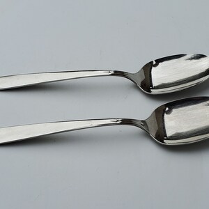 Oneida Accent Pattern Flatware - Set of Two Large Serving Spoons ...
