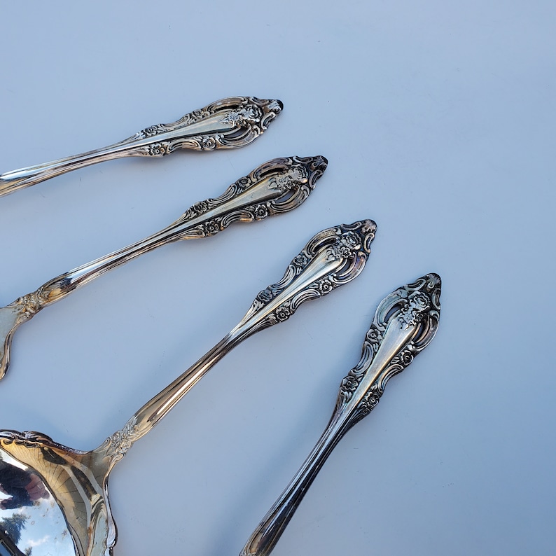 Oneida Community Silver Artistry Pattern Set of 4 Serving - Etsy