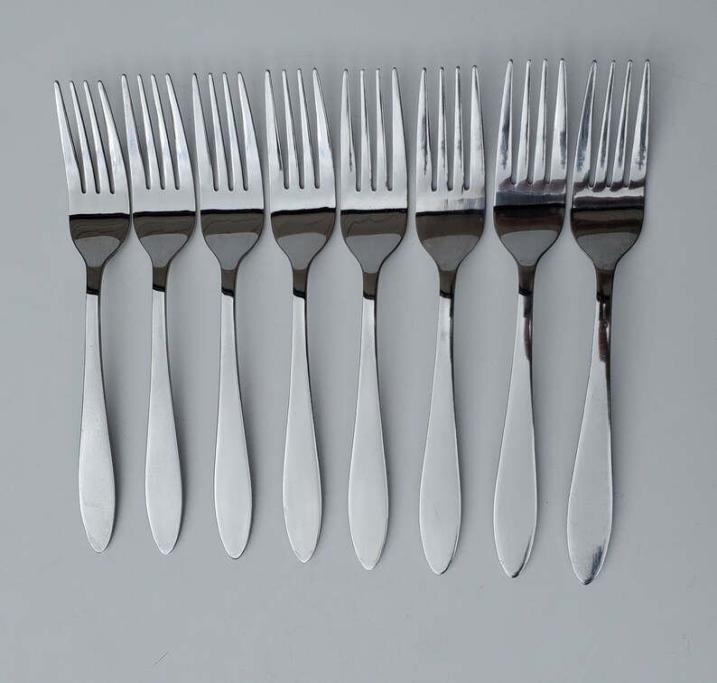 Oneida Stainless Taylor Pattern Set of 8 Dinner Forks - Etsy