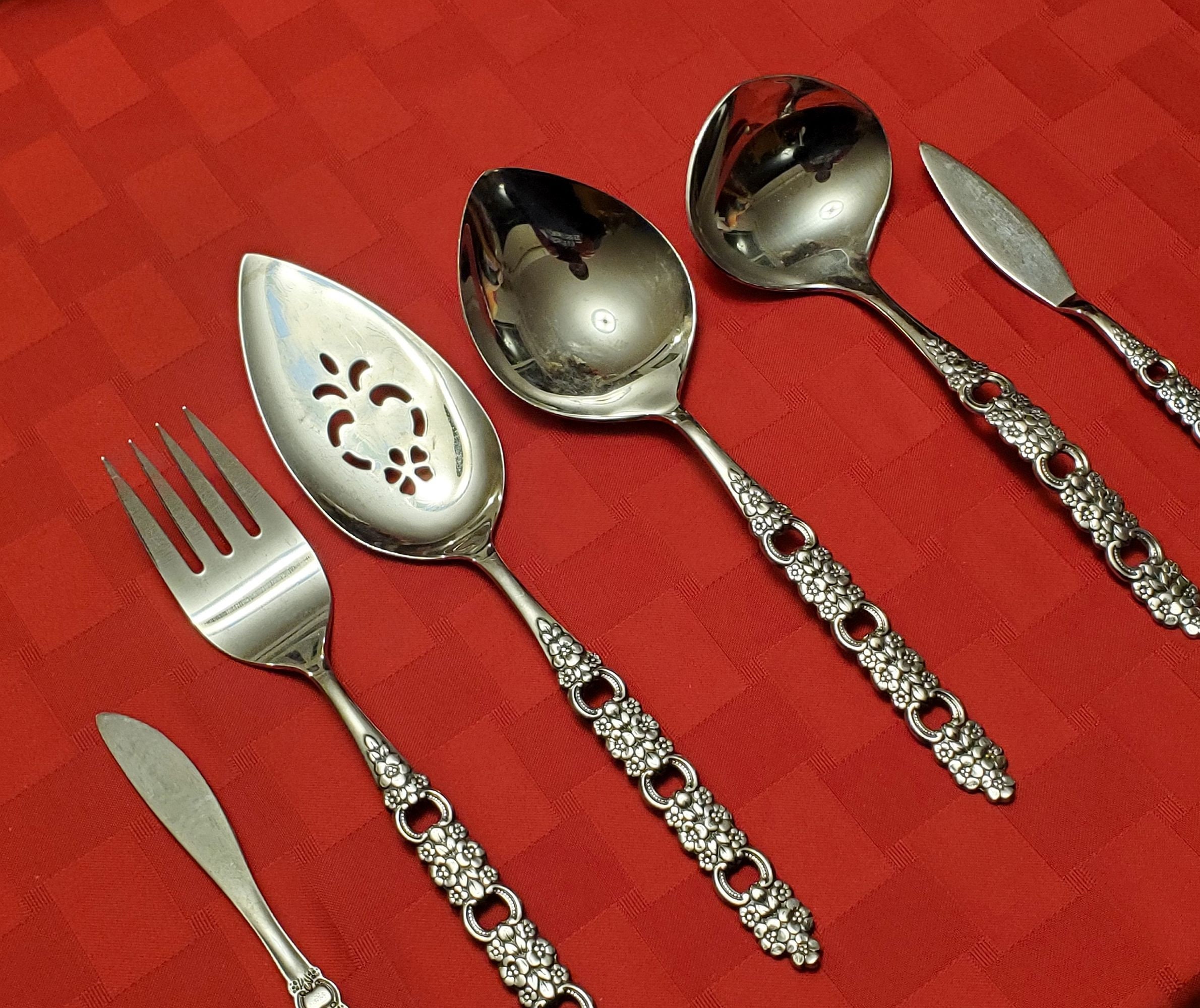 Oneida Community Stainless Viola Voila Pattern - Set of 6 Serving ...