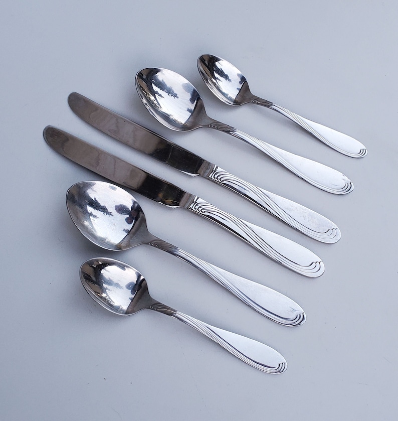 Oneida Camber Cresta Windswept Scroll Pattern - Mixed Lot of 6 Pieces ...
