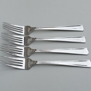 Oneida Stainless Cella Pattern - Set of 4 Dinner Forks - Glossy Finish ...
