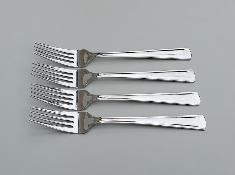 Oneida Stainless Cella Pattern - Set of 4 Dinner Forks - Glossy Finish ...