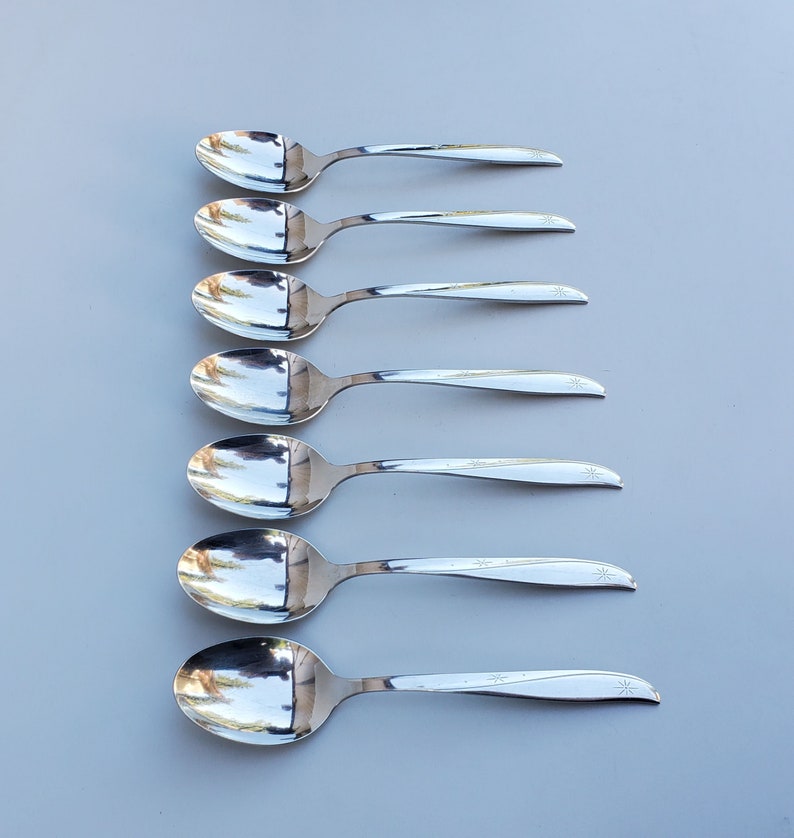 Oneida Community Stainless Twin Star Pattern Set of 7 Soup - Etsy