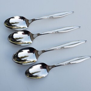 Kenwood Stainless Forever Rose Pattern - Set of 4 Spoons - 3 Soup ...