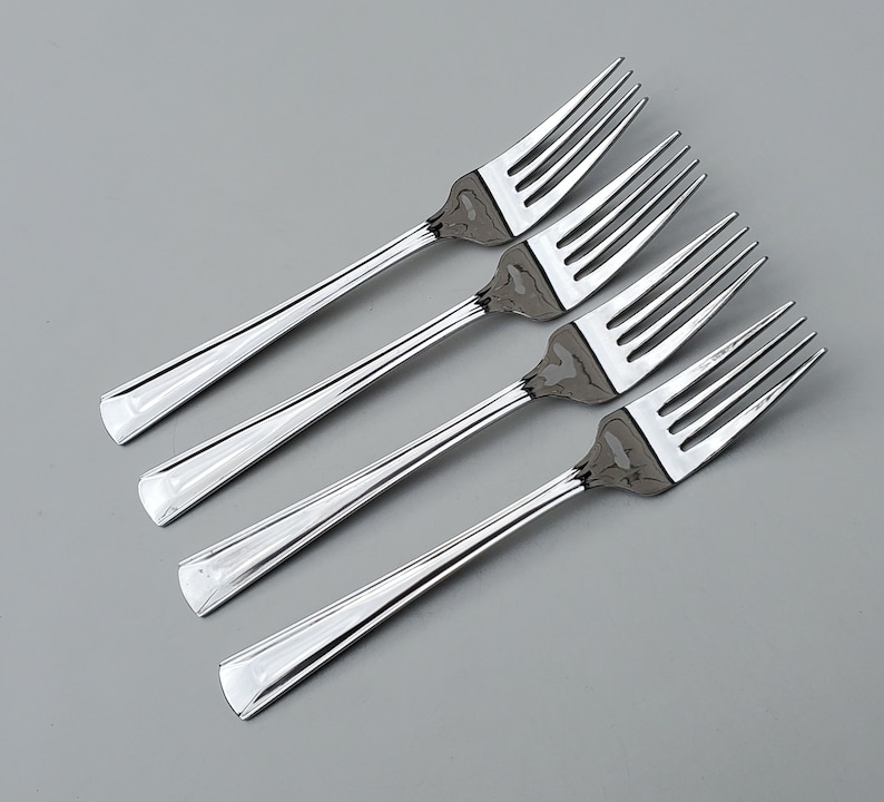 Oneida Stainless Cella Pattern - Set of 4 Dinner Forks - Glossy Finish ...