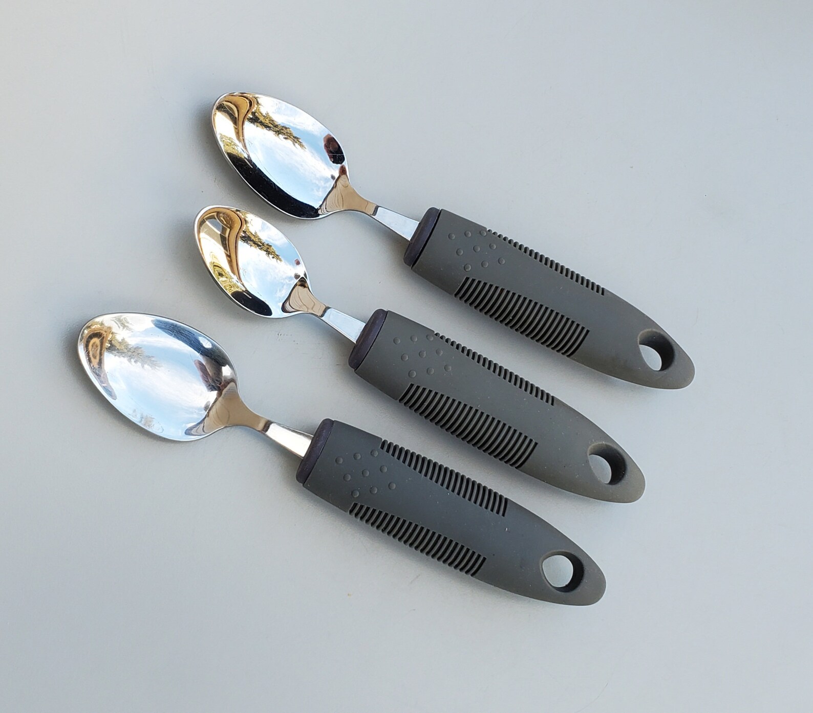 Adaptive Spoon Set - Set of 3 Spoons - Sure Grip Oversized Handles ...
