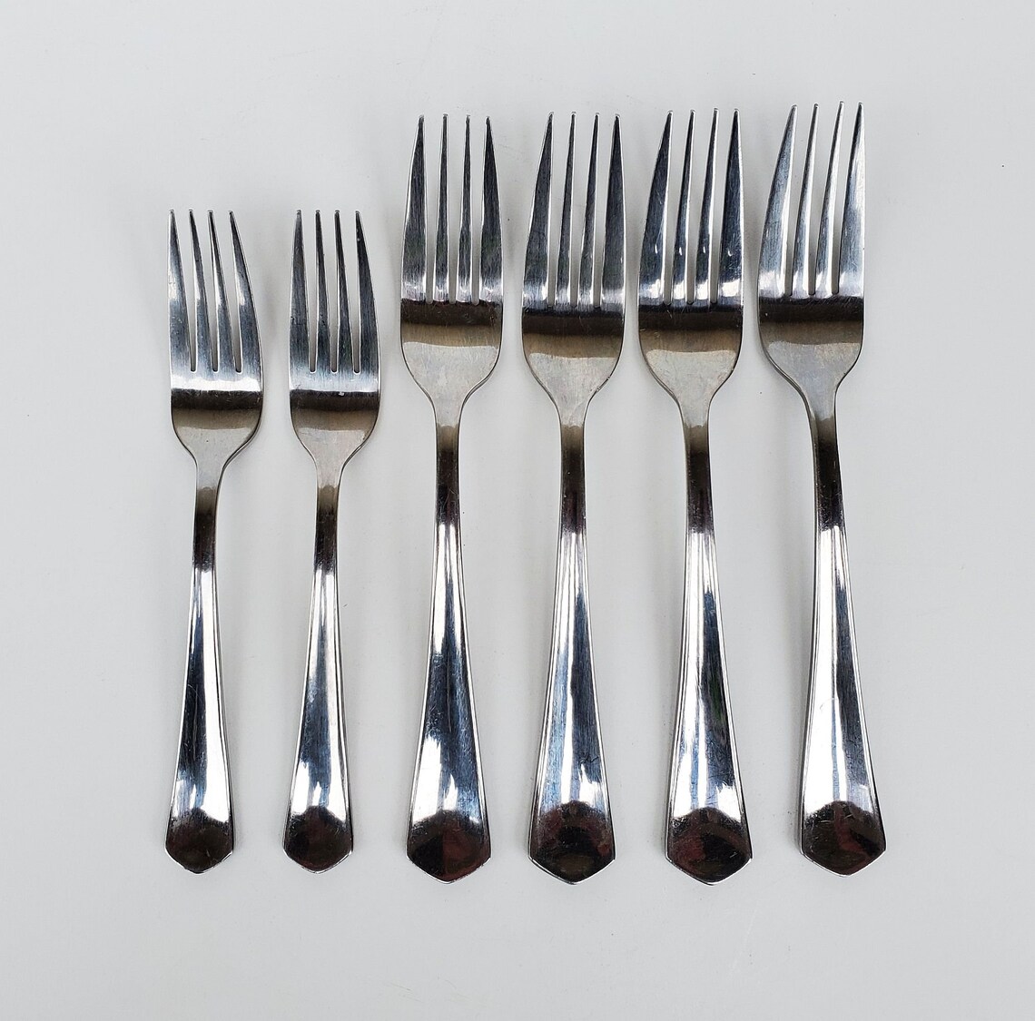 Cuisinart Sienna Stainless Mixed Lot Set of 6 Forks Includes 4 Dinner ...