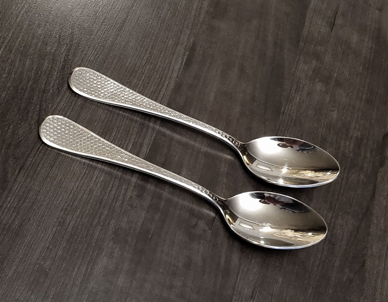 Farberware Stainless Pebble Beach Pattern Set of 2 Serving Spoons ...
