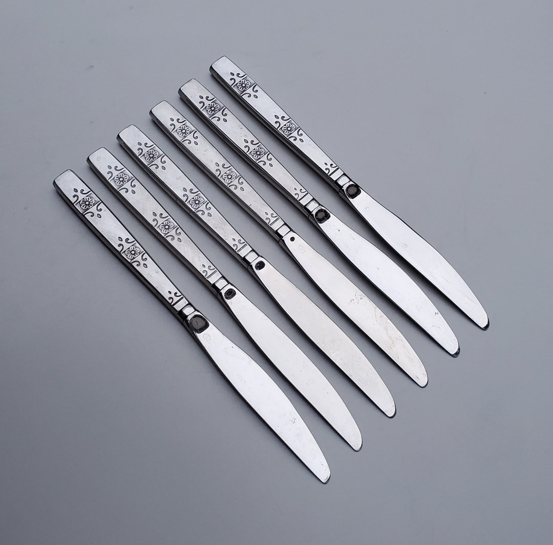 Oneida Profile Stainless Orlando Pattern - Set of 5 Dinner Knives ...
