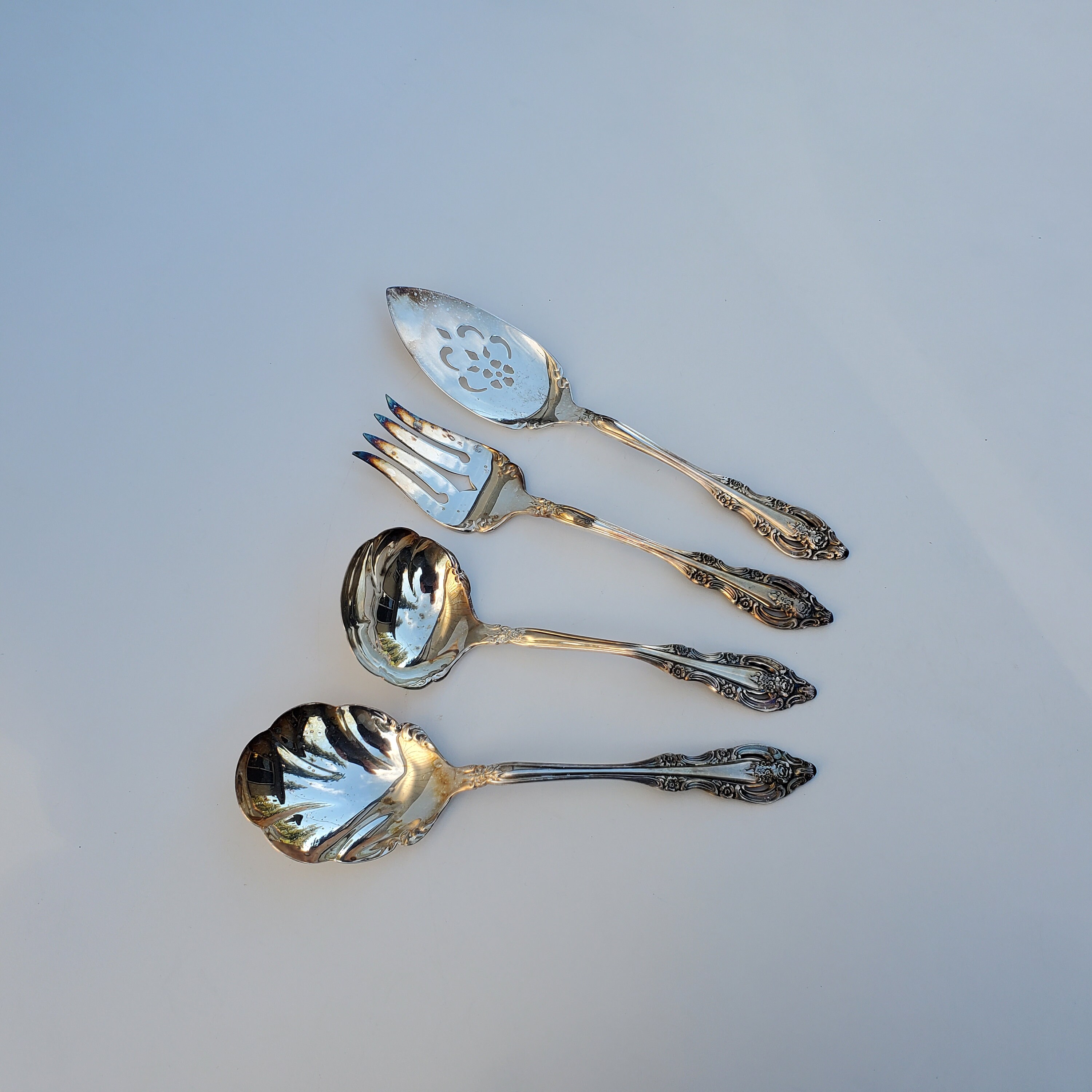 Oneida Community Silver Artistry Pattern Set of 4 Serving - Etsy