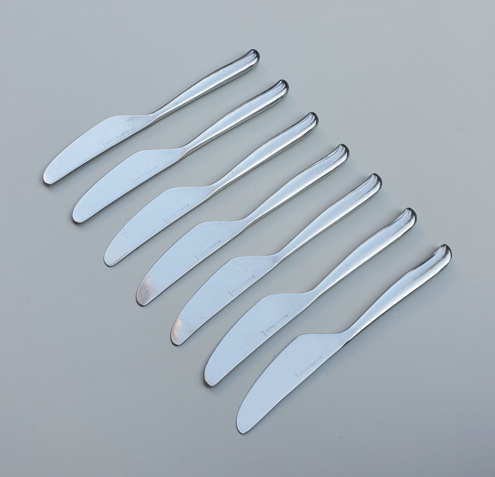 Lauffer Stainless Design 2 Set of 7 Dinner Knives Mid - Etsy