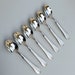 Yamazaki Stainless Mandolin Ice Pattern - Set of 6 Soup Spoons ...