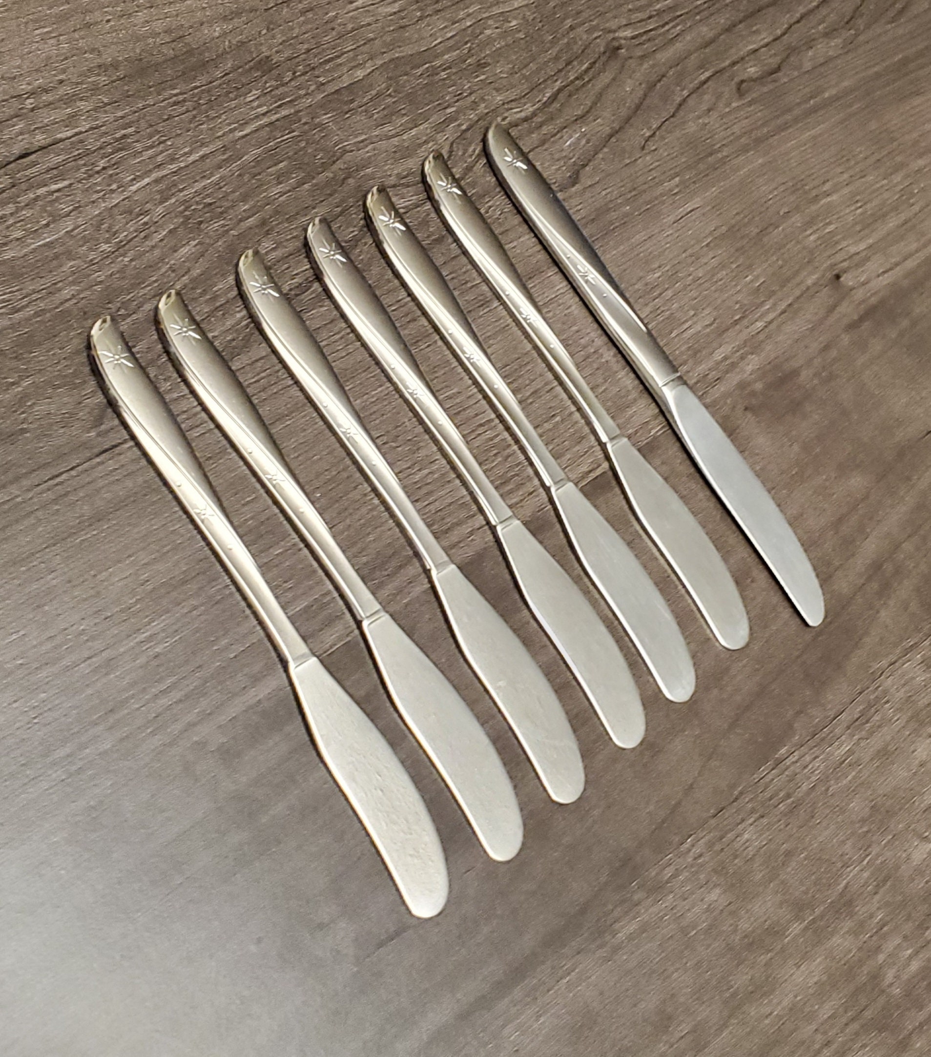 Oneida Twin Star Stainless Flat Handle Butter Spreader Knife - Etsy