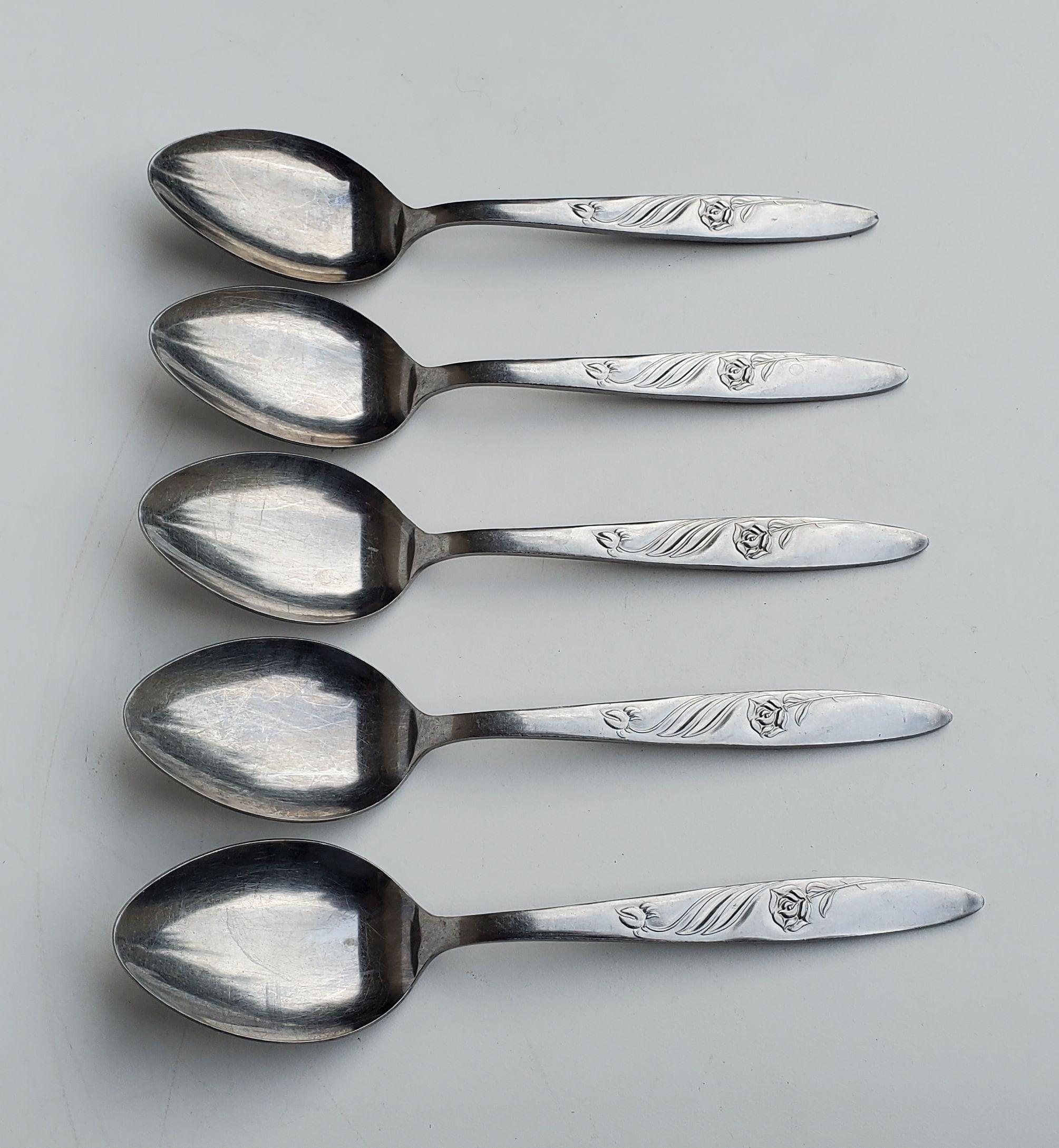Stainless Steel Japan Serving Spoon Set of 5 Spoons Open - Etsy