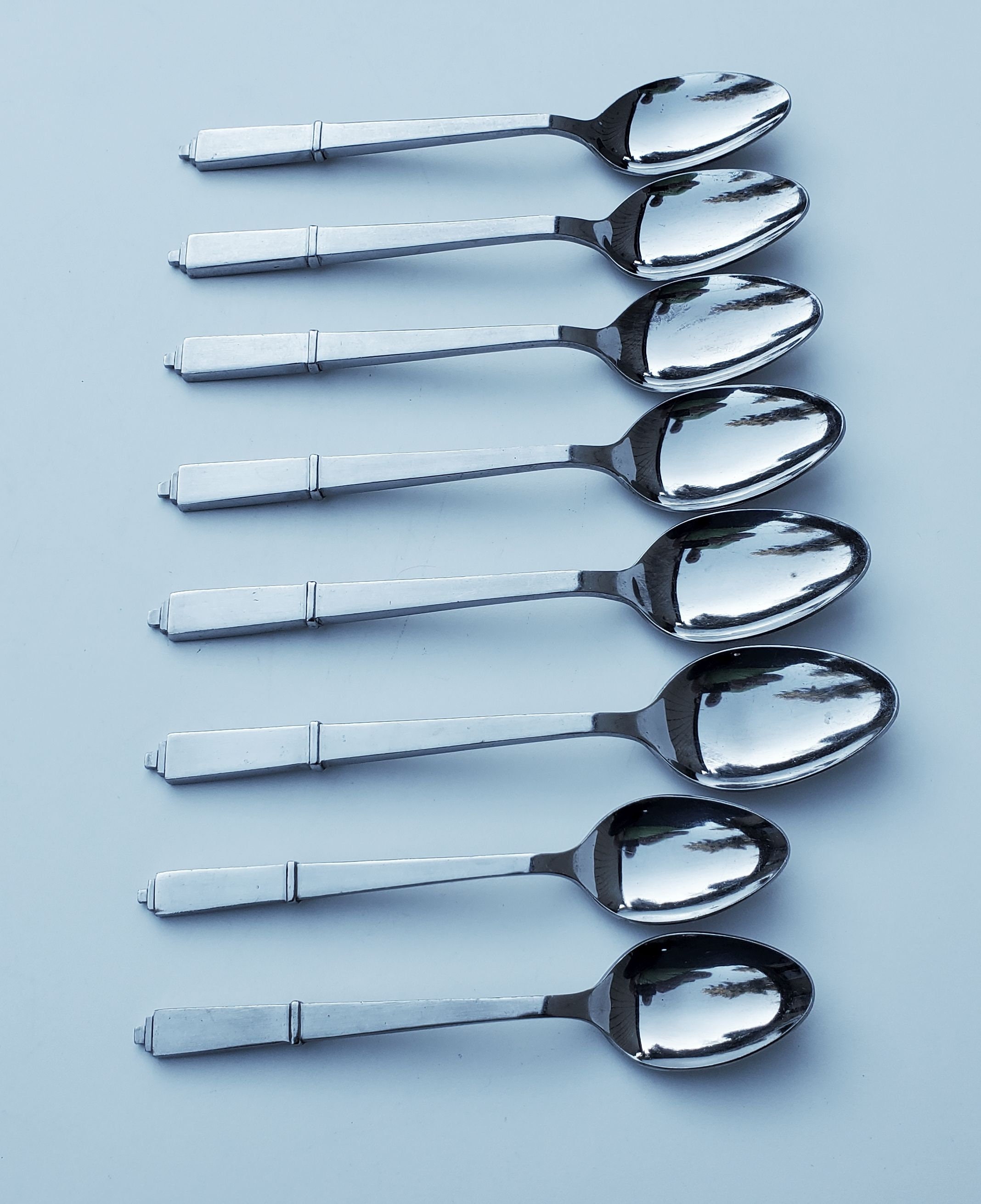 Stanley Roberts Stuart 1 SRI Set of 8 Spoons 6 Soup Spoons 2 Teaspoons ...