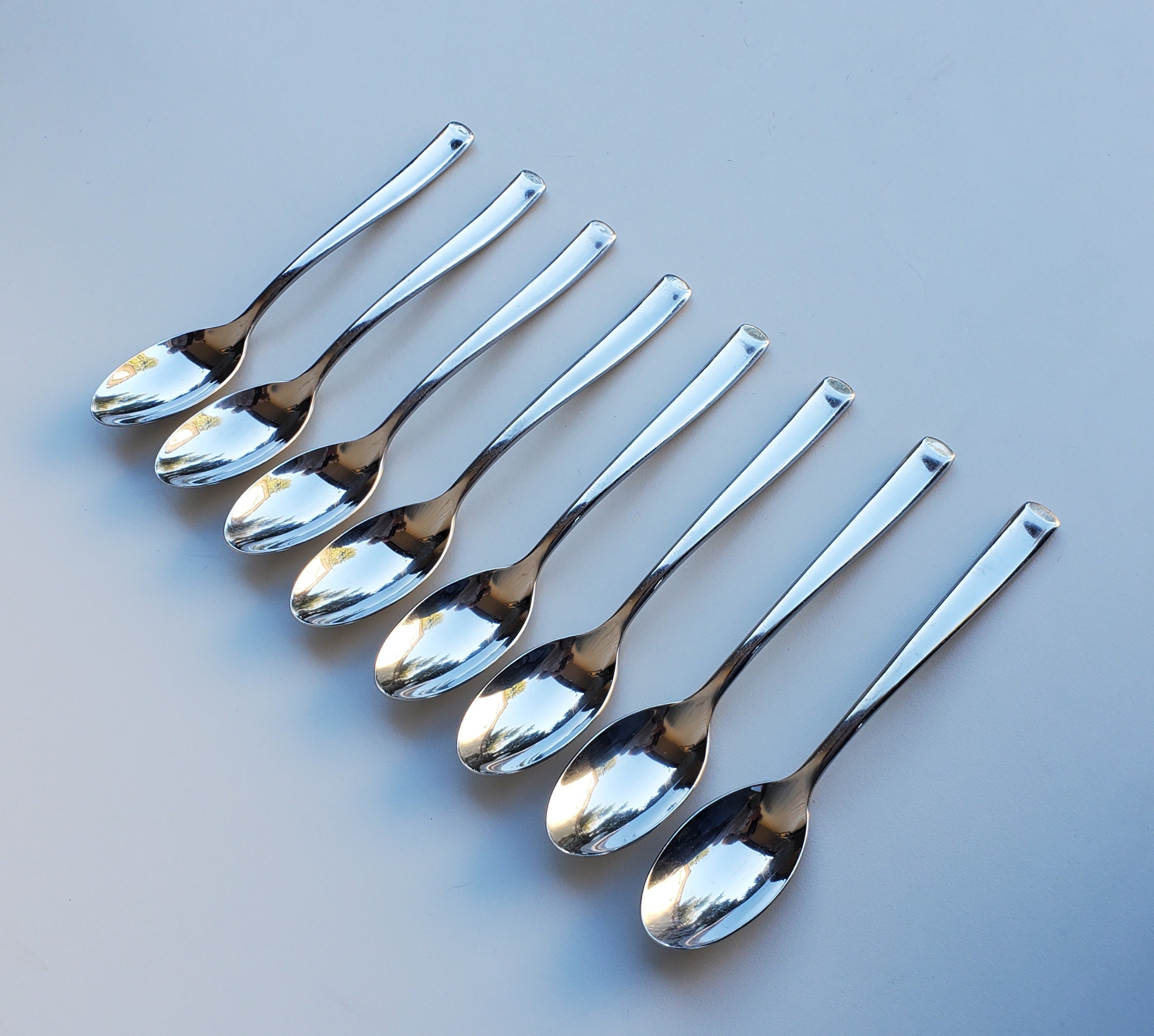 Mikasa 18/0 Stainless Addison Pattern Set of 8 Soup Spoons Glossy ...