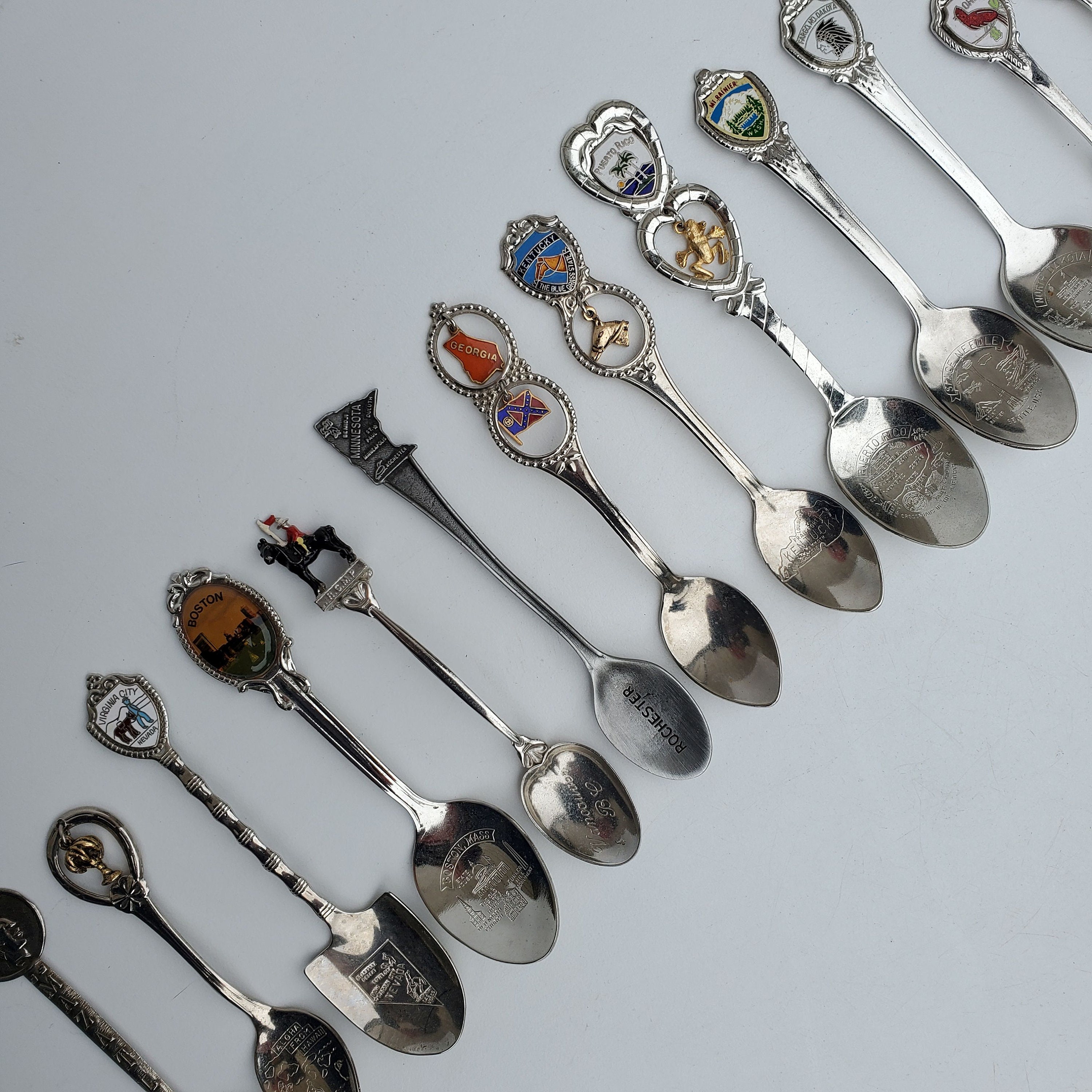 Set of 13 Collector Novelty Spoons Kentucky Georgia Minnesota - Etsy