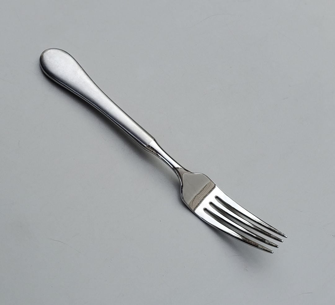 Yamazaki Stainless Mandolin Ice Pattern - Single Dinner Fork - Frosted ...