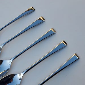 Mikasa Forged Stainless Pinch Pattern - Mixed Lot of 5 Spoons - Glossy ...