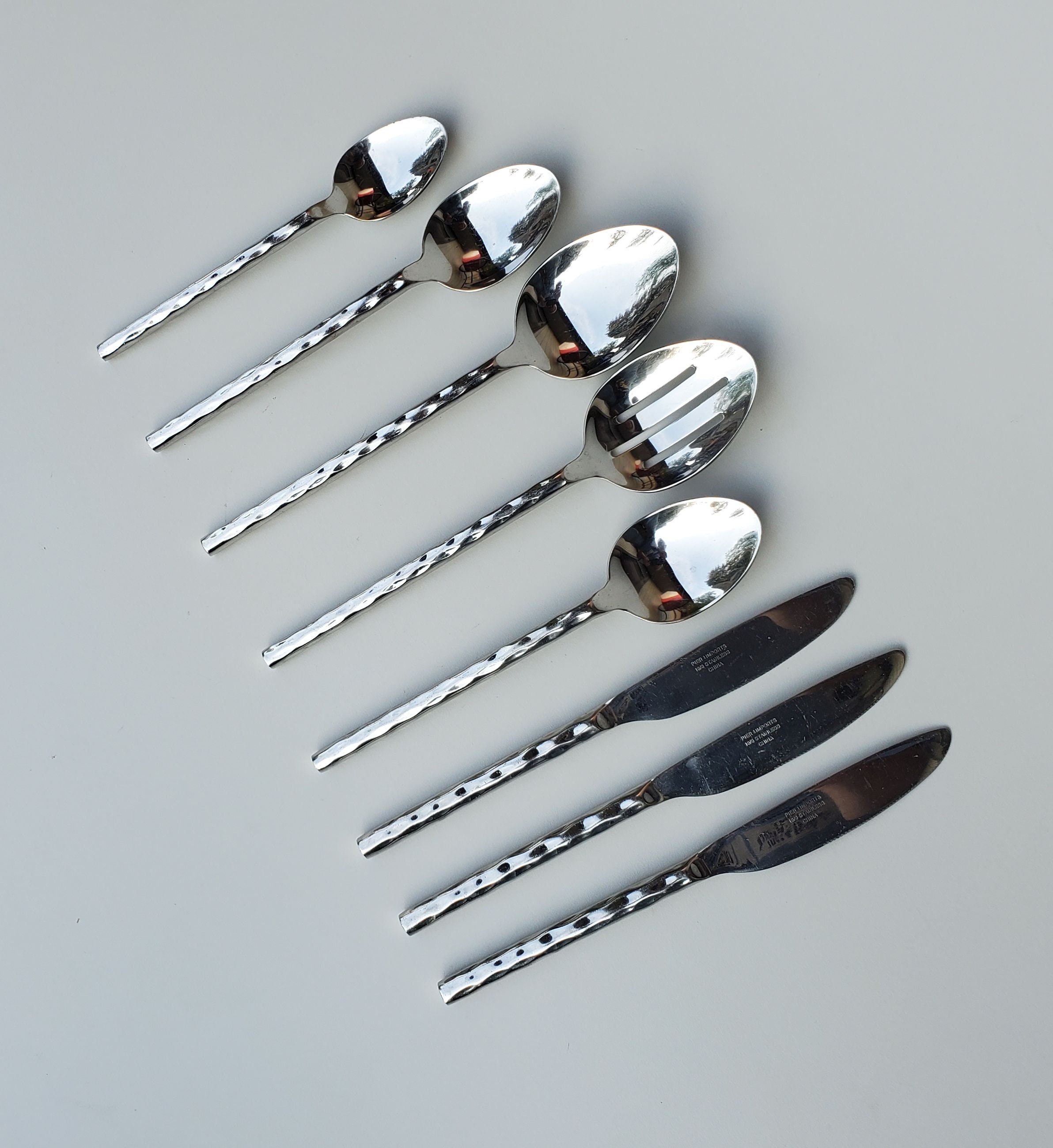 Pier 1 Imports Stainless Pll16 Pattern - Mixed Lot of 9 Pieces - 3 Soup ...