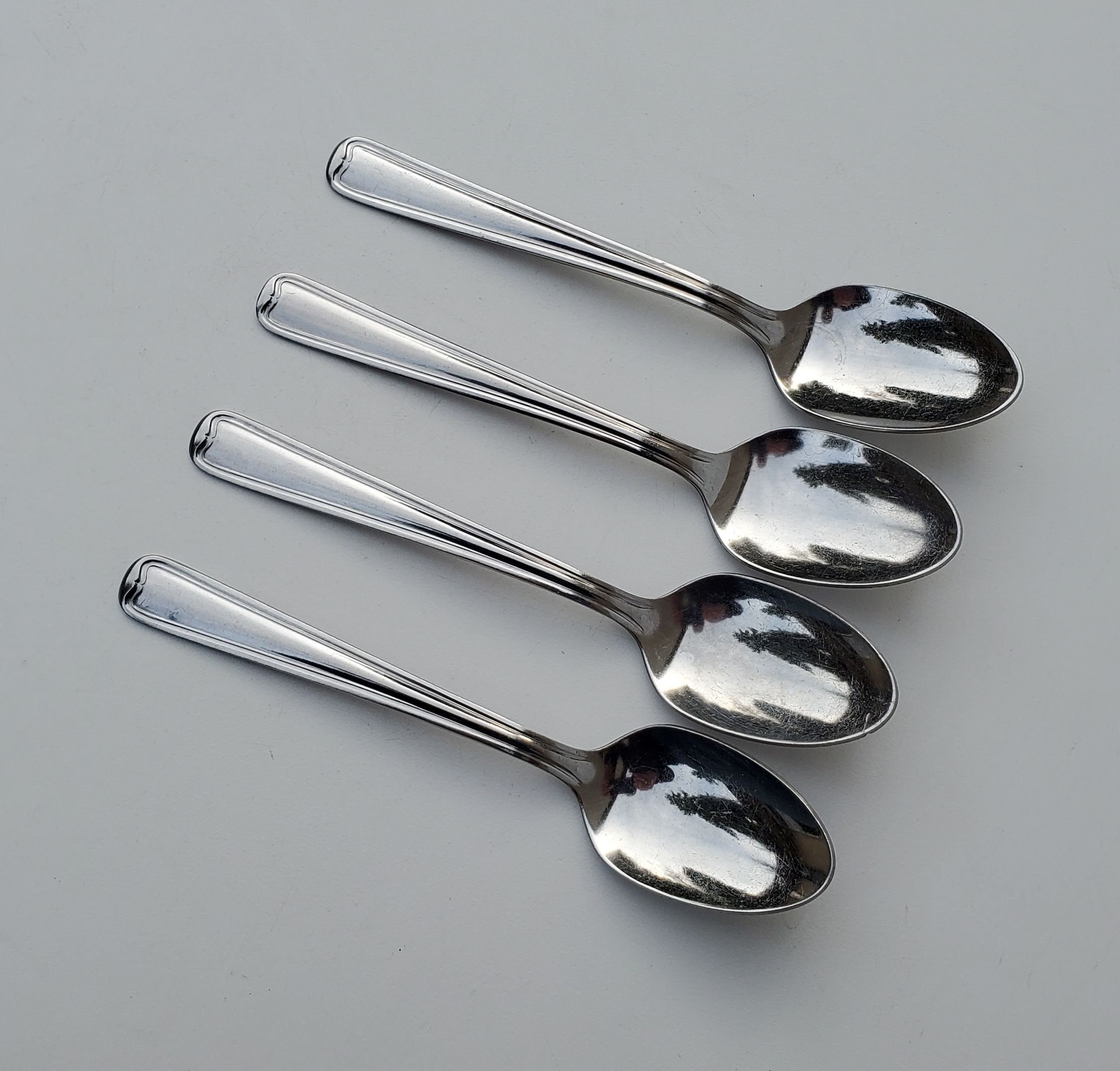 Oneida Northland Pacific Thor Pattern Stainless Set of 4 Teaspoons ...