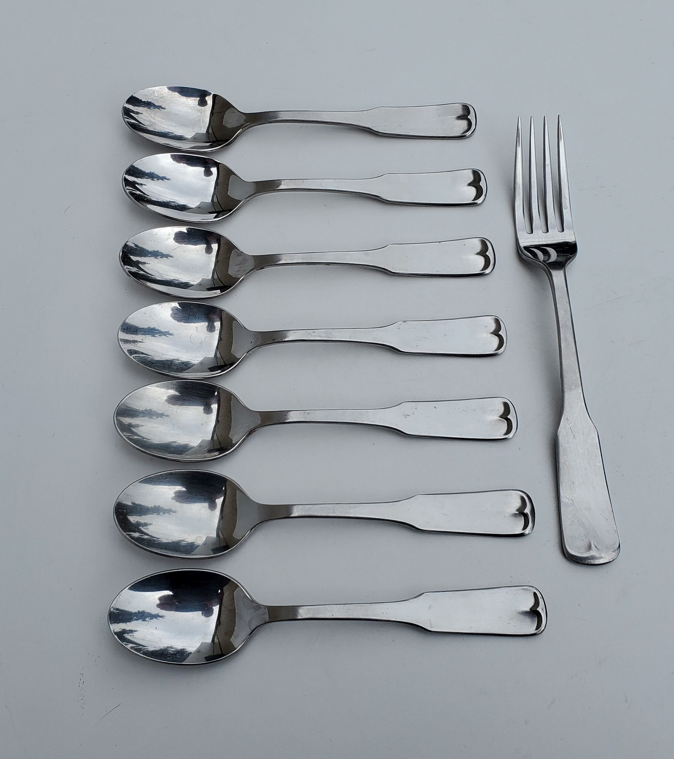 International Stainless Colonial Scroll Pattern Set of 8 Pieces 7 ...